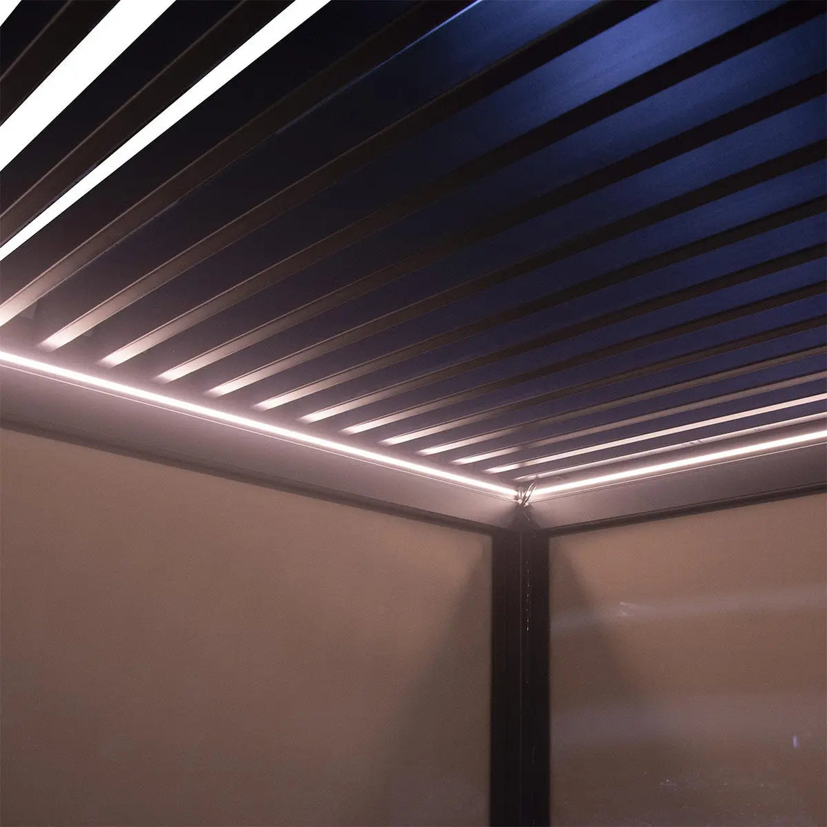 TMG 10′ × 10′ (3 × 3 m) Aluminum Louver Roof Slatted Pergola with ...