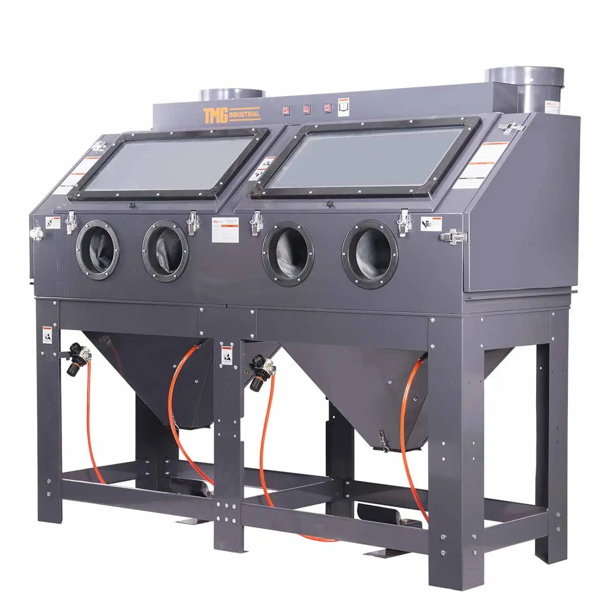 TMG 235 Gallon Side-by-Side Dual Station Cabinet Sandblaster, ETL ...