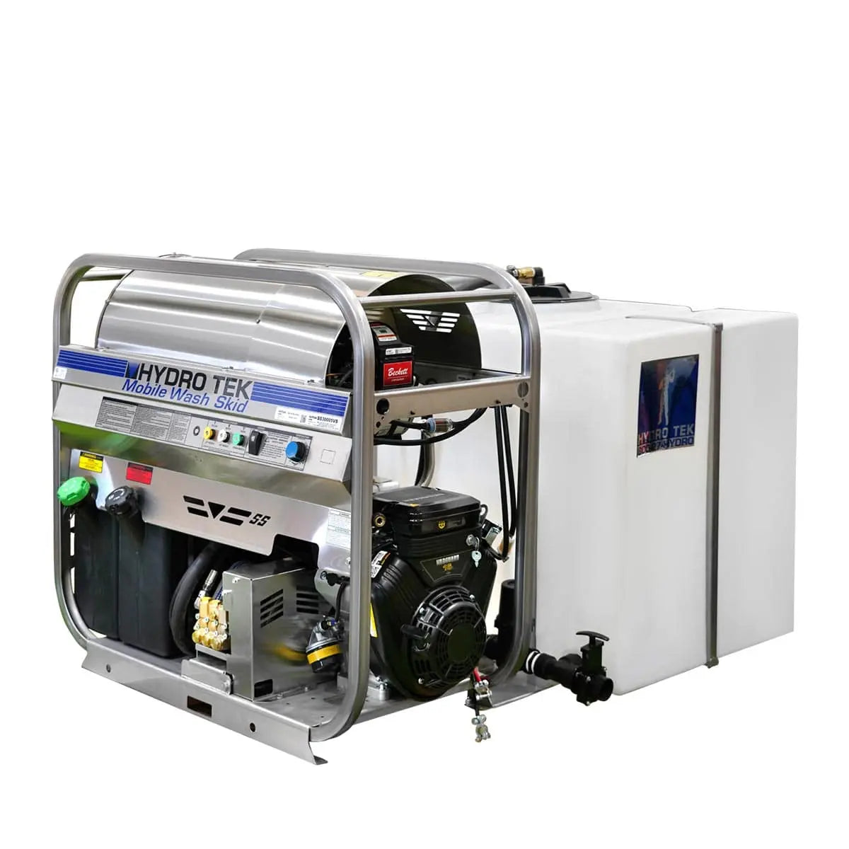 HYDRO TEK Nilfisk 3000 PSI 4.8 GPM Hot Water Pressure Washer, Skid