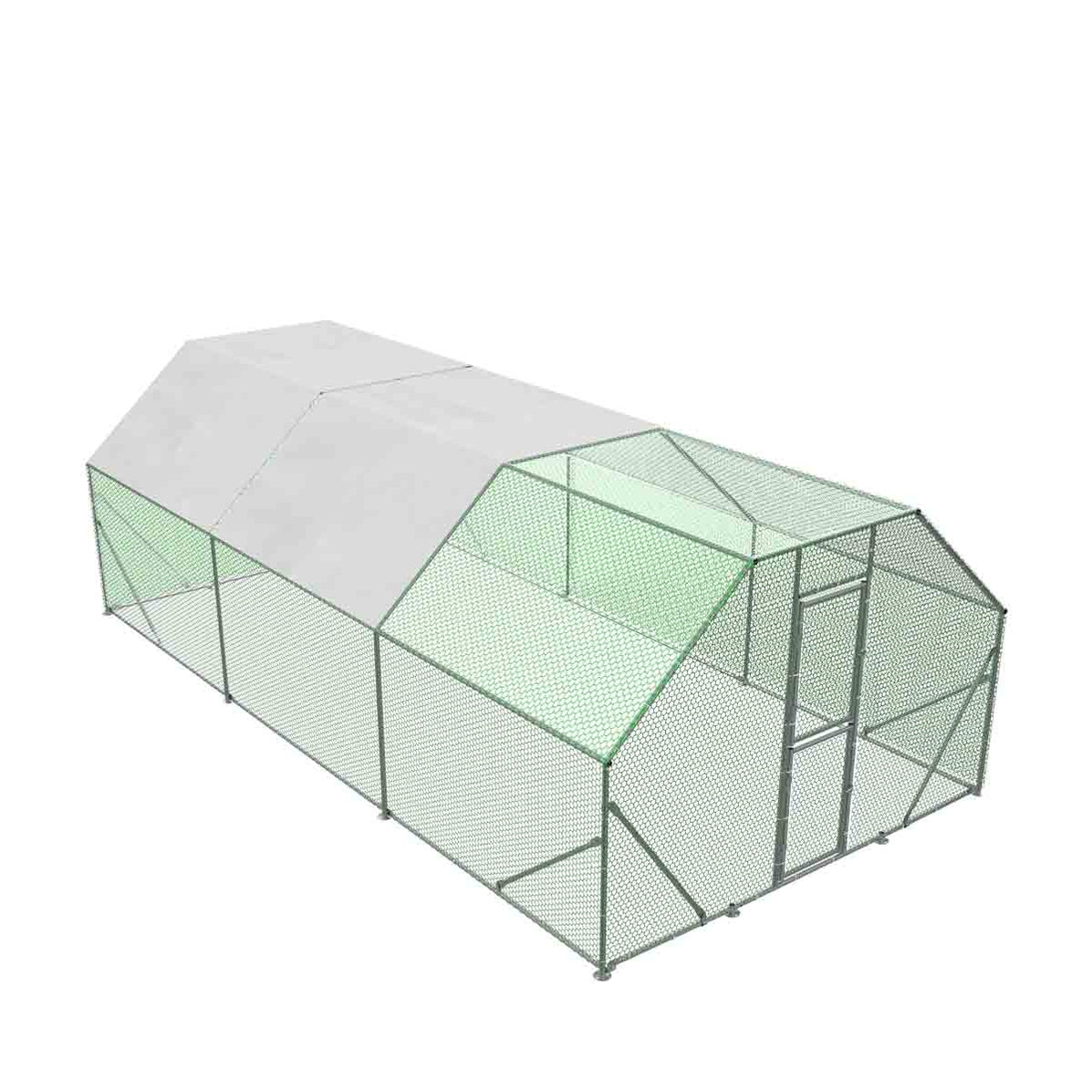 TMG 10 x 20 Large Chicken Coop Run Shelter, Lockable Gate, Wire Mesh