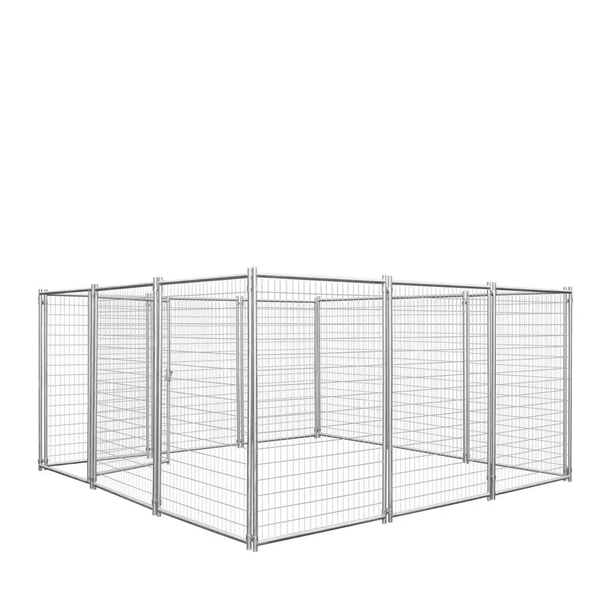 12’ x 12’ Galvanized Dog Kennel, Easy Assembly, Weather-Resistant,