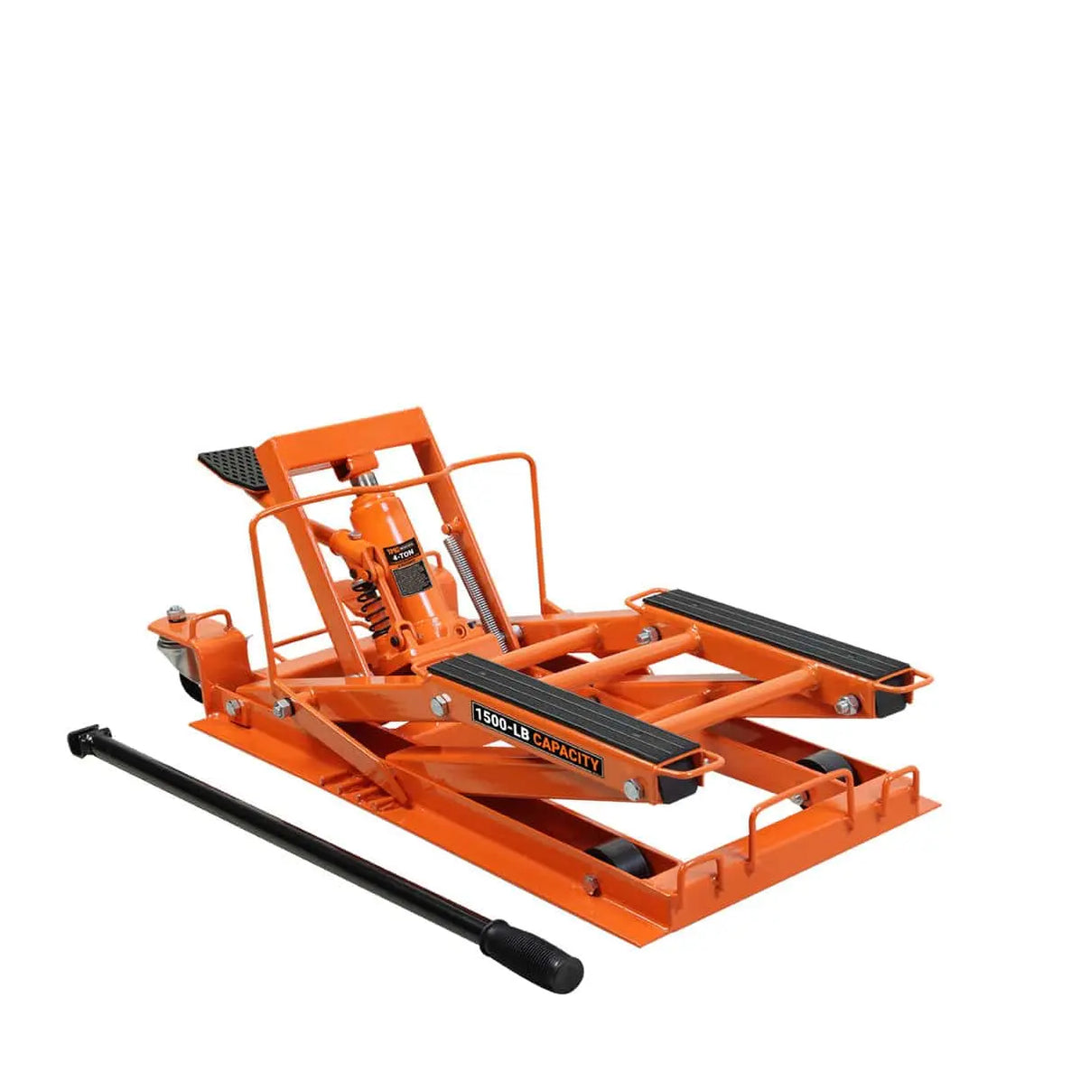 1500-lb Motorcycle ATV Jack Lift, 5"-16" Lifting Range, 6 Locking