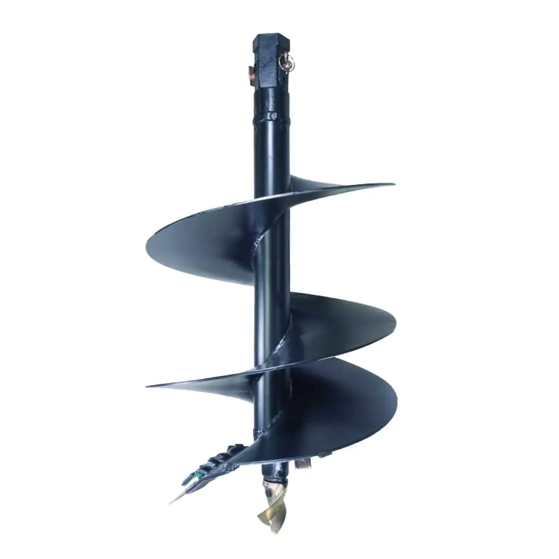 24" Post Hole Auger Bit, 48" Height, Fully Welded Cutting Disk, 8