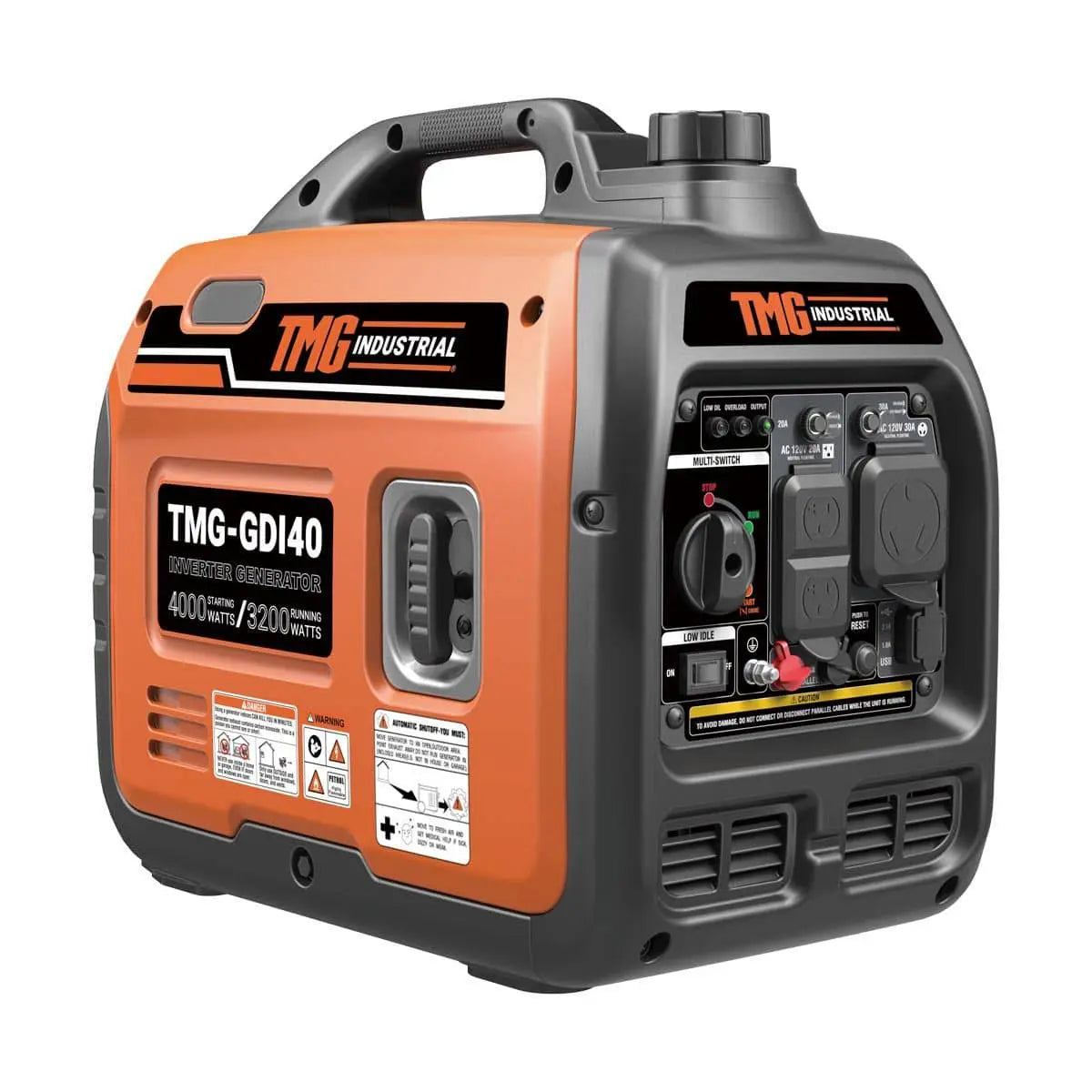 TMG 4000W Portable Inverter Gas Generator for Home & RV with THD