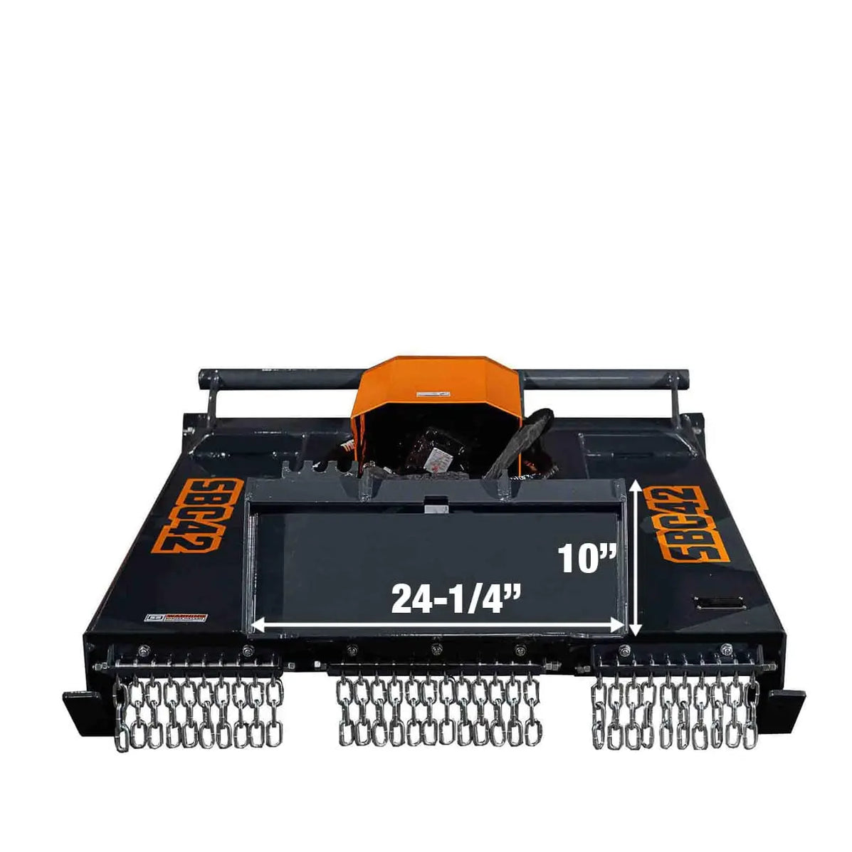 TMG 42” Mini Skid Steer Brush Cutter – Hydraulic Motor, Toro Mount
