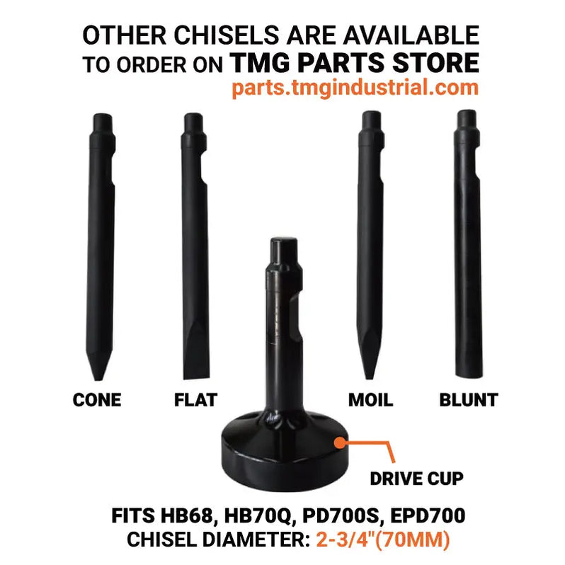 Skid Steer Post Pounder, Post Driver, 8" Post Diameter, 838 J Energy,