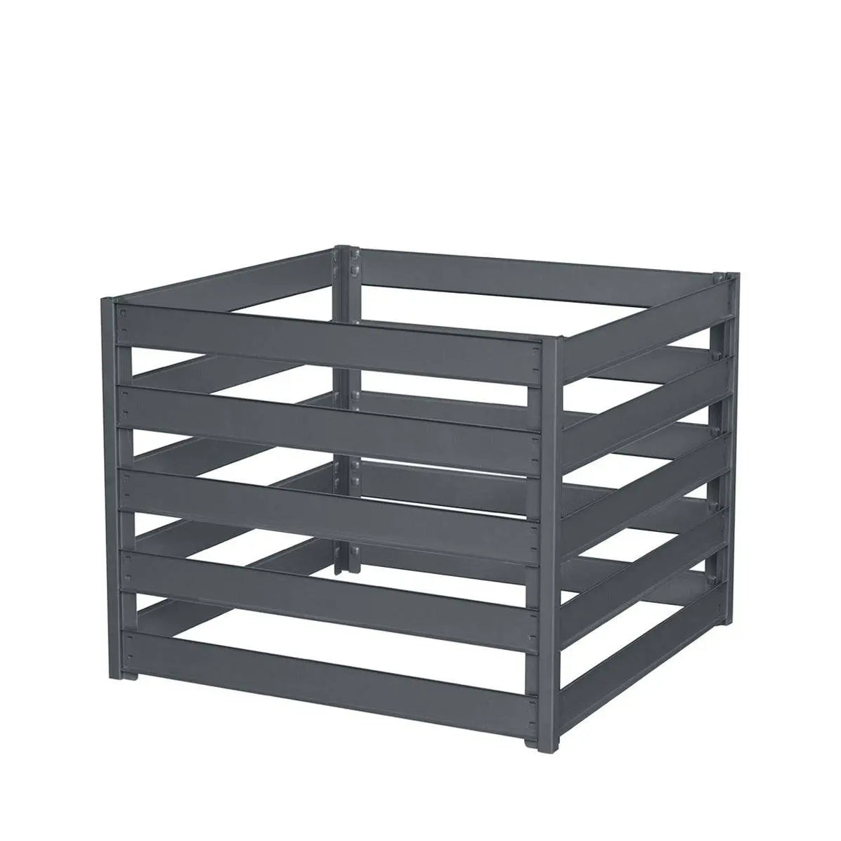 160 Gallon Slatted Metal Composter, Galvanized/Powder Coated,