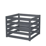 160 Gallon Slatted Metal Composter, Galvanized/Powder Coated,